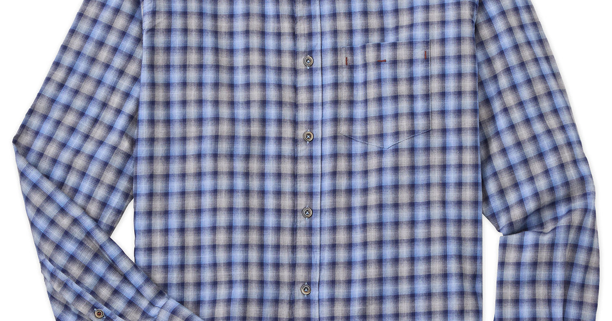 Mini Shadow Box Check Long Sleeve Sport Shirt – Williams & Kent