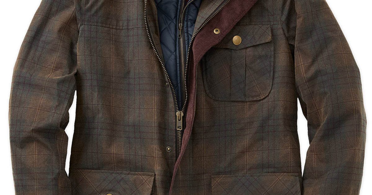 Waxed Cotton Plaid Jacket – Williams & Kent